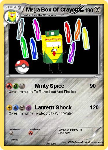 Pokémon Mega Box Of Crayons - Minty Spice - My Pokemon Card