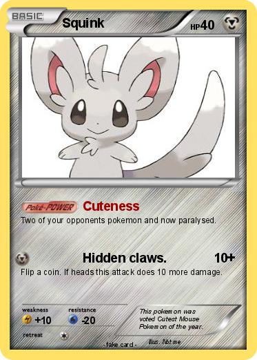 Pokémon Squink - Cuteness - My Pokemon Card