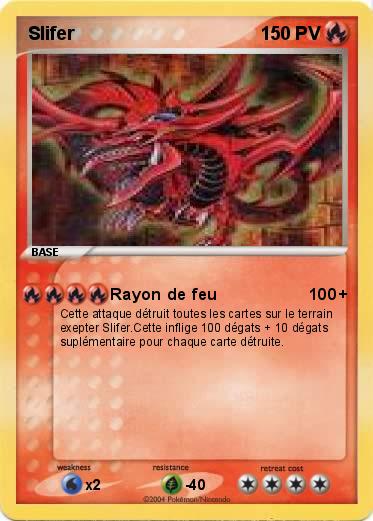 Pokémon Slifer 44 44 - Rayon de feu 100+ - Ma carte Pokémon