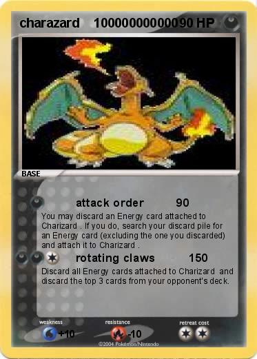 Pokémon charazard 100000000000 100000000000 - attack order 90 - My ...