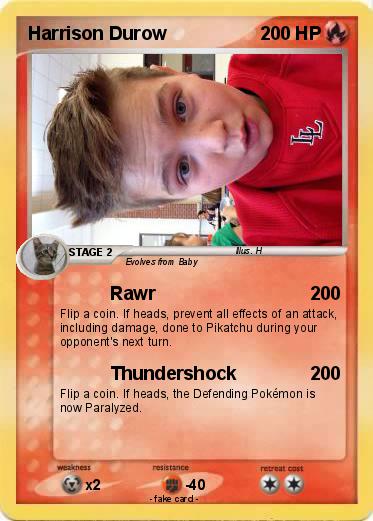 Pokémon Harrison Durow - Rawr - My Pokemon Card