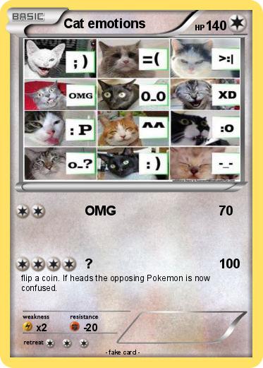 Pokémon Cat emotions - OMG - My Pokemon Card