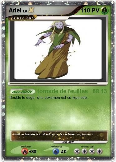 Pokémon Ariel 19 19 - tornade de feuilles 68 13 - Ma carte Pokémon