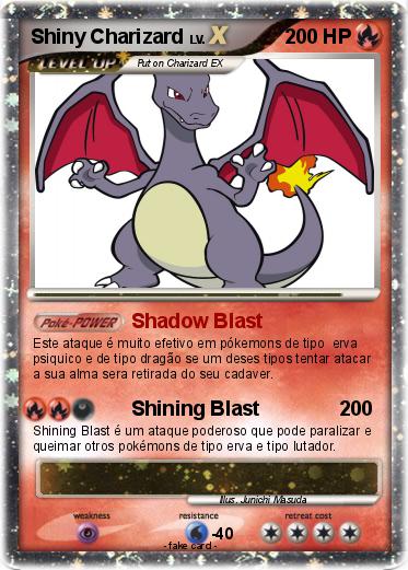 Pokémon Shiny Charizard 197 197 - Shadow Blast - My Pokemon Card