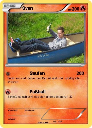 Pokémon Sven 103 103 - Saufen - My Pokemon Card
