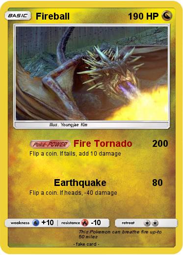 Pokémon Fireball 250 250 - Fire Tornado - My Pokemon Card