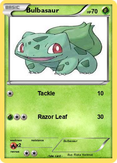 Pokémon Bulbasaur 1904 1904 - Tackle - My Pokemon Card
