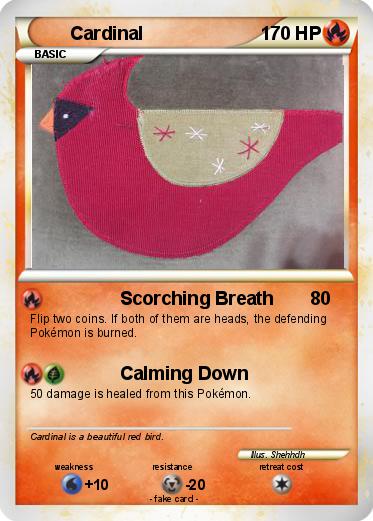 Pokémon Cardinal 28 28 - Scorching Breath - My Pokemon Card