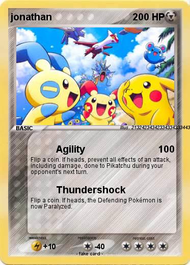 Pokémon jonathan 523 523 - Agility - My Pokemon Card