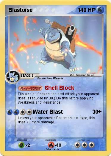 Pokémon Blastoise 1669 1669 - Shell Block - My Pokemon Card