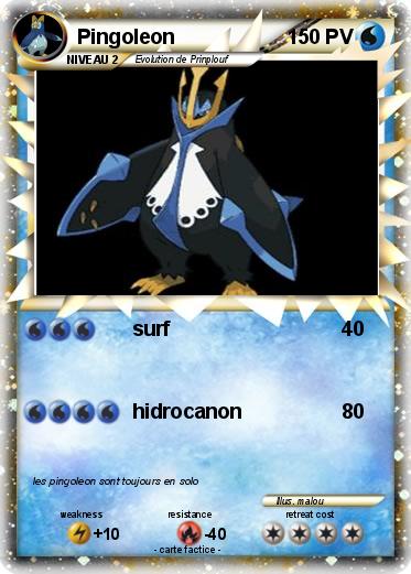 Pokémon Pingoleon 374 374 - surf - Ma carte Pokémon