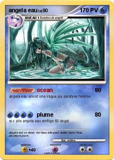 Pokémon angela eau - ocean - Ma carte Pokémon