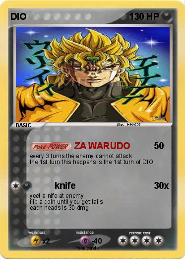 Pokémon DIO 157 157 - ZA WARUDO - My Pokemon Card