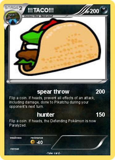 Pokémon TACO 300 300 - spear throw - My Pokemon Card
