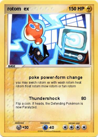 Pokémon rotom ex 1 1 - poke power-form change - My Pokemon Card