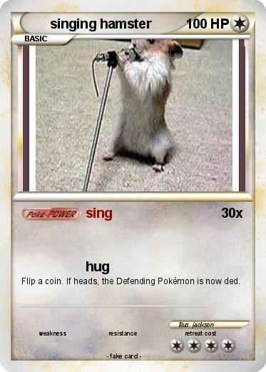 Pokémon singing hamster 2 2 - sing - My Pokemon Card