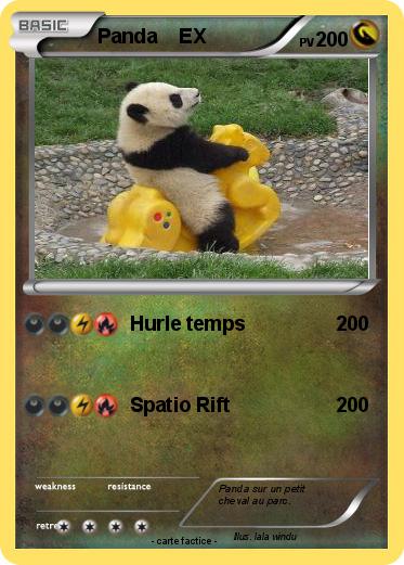 Pokémon Panda EX 8 8 - Hurle temps - Ma carte Pokémon