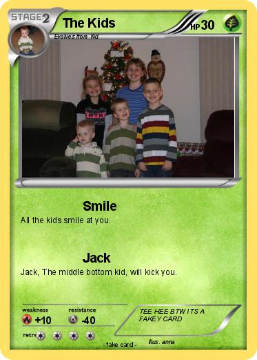 Pokémon The Kids 3 3 - Smile - My Pokemon Card