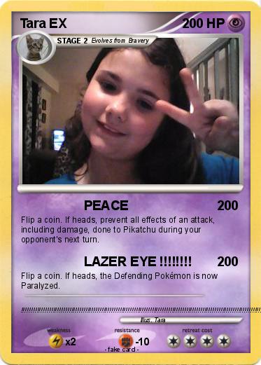 Pokémon Tara EX - PEACE - My Pokemon Card