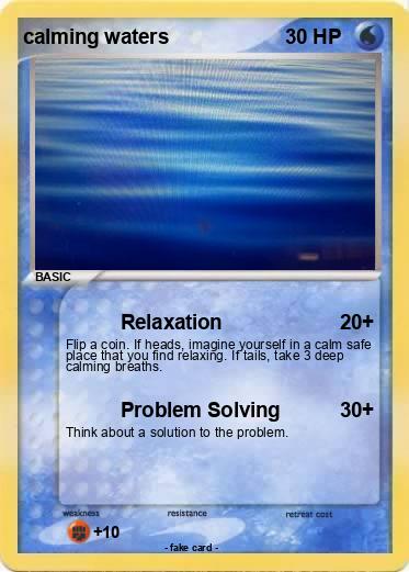 Pokémon calming waters - Relaxation - My Pokemon Card