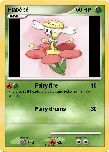 Pokémon Flabebe 9 9 - Fairy fire - My Pokemon Card