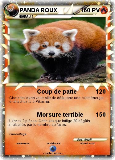 Pokémon PANDA ROUX 38 38 - Coup de patte - Ma carte Pokémon