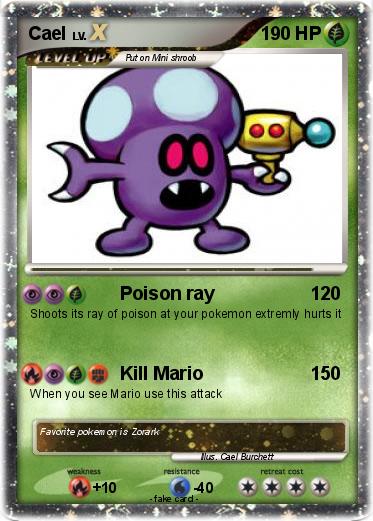 Pokémon Cael 2 2 - Poison ray - My Pokemon Card