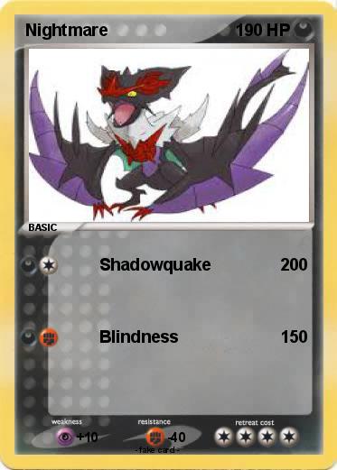 Pokémon Nightmare 1160 1160 - Shadowquake - My Pokemon Card