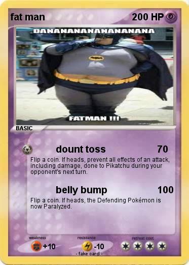 Pokémon fat man 252 252 - dount toss - My Pokemon Card