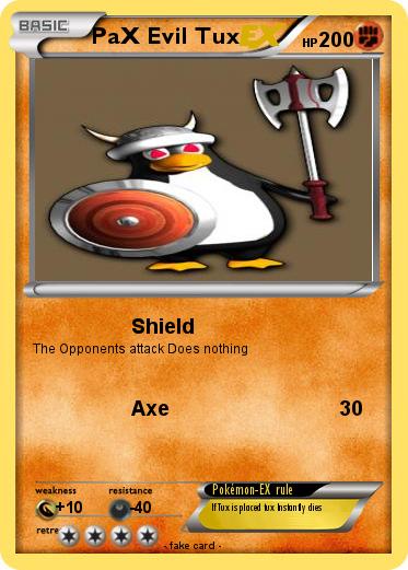 Pokémon PaX Evil Tux - Shield - My Pokemon Card