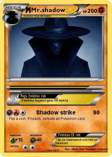Pokémon Mr shadow 1 1 - Shadow strike - My Pokemon Card