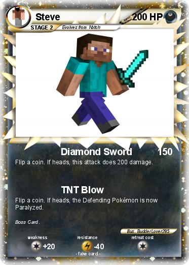 Pokémon Steve 2651 2651 - Diamond Sword - My Pokemon Card