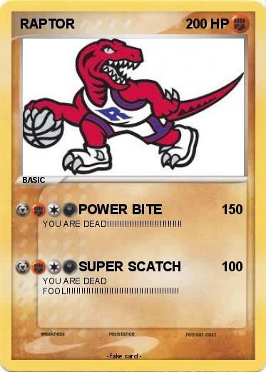 Pokémon RAPTOR 104 104 - POWER BITE - My Pokemon Card
