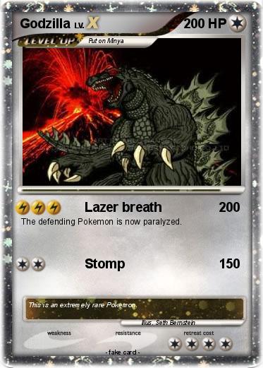 Pokémon Godzilla 691 691 - Lazer breath - My Pokemon Card
