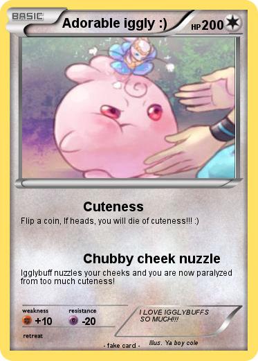Pokémon Adorable iggly - Cuteness - My Pokemon Card