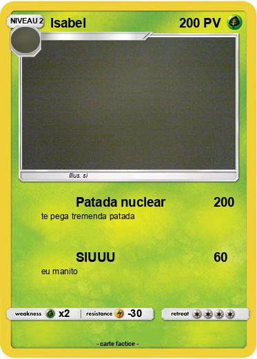 Pokémon Isabel 46 46 - Patada nuclear - Ma carte Pokémon