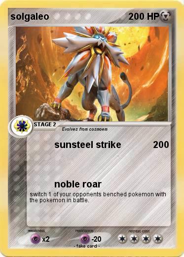 Pokémon solgaleo 697 697 - sunsteel strike - My Pokemon Card
