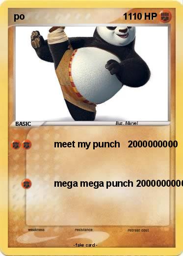 Pokémon po 1 1 - meet my punch 2000000000 - My Pokemon Card
