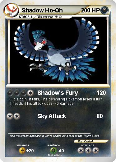 Pokémon Shadow Ho Oh 97 97 - Shadow's Fury - My Pokemon Card