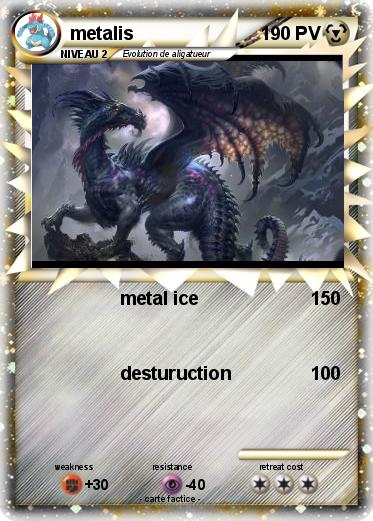 Pokémon metalis 4 4 - metal ice - Ma carte Pokémon