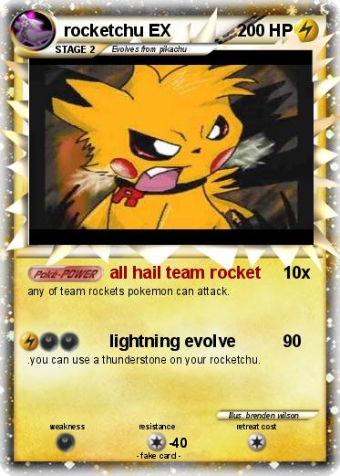 Pokémon rocketchu EX - all hail team rocket - My Pokemon Card
