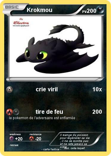 Pokémon Krokmou 169 169 - crie viril - Ma carte Pokémon