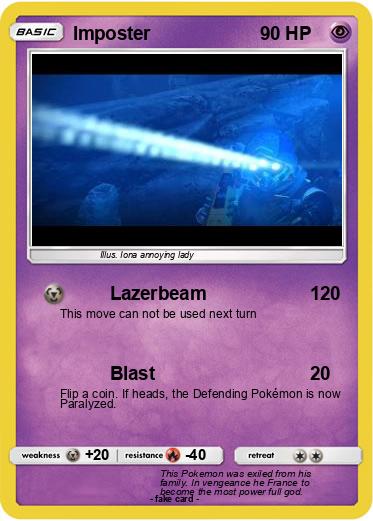 Pokémon Imposter 312 312 - Lazerbeam - My Pokemon Card