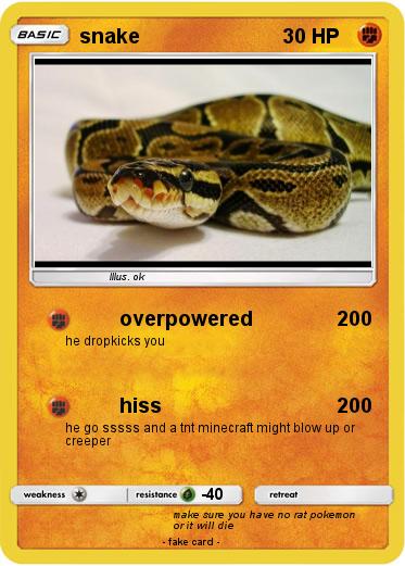 Pokémon snake 656 656 - overpowered - My Pokemon Card