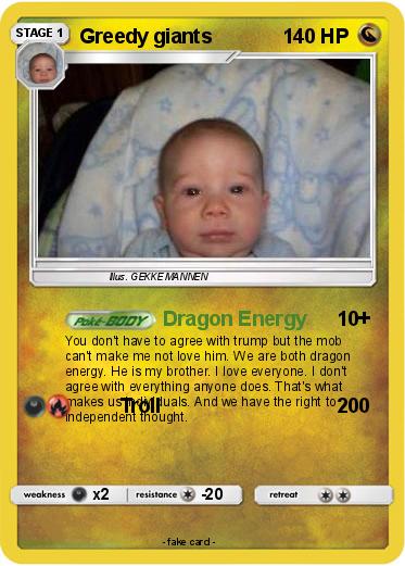 Pokémon Greedy giants - Dragon Energy - My Pokemon Card