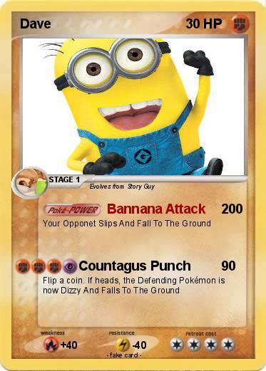 Pokémon Dave 349 349 - Bannana Attack - My Pokemon Card