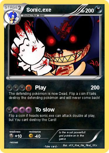 Pokémon Sonic exe 286 286 - Play - My Pokemon Card