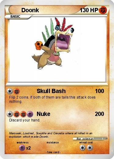 Pokémon Doonk - Skull Bash - My Pokemon Card