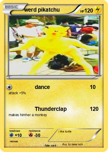 Pokémon werd pikatchu - dance - My Pokemon Card