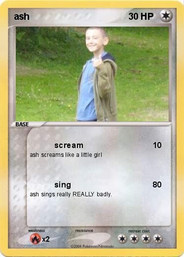 Pokémon ash 18 18 - scream - My Pokemon Card